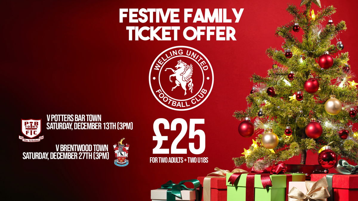 Family Festive Football Offer: £25 for a family of four for festive ...