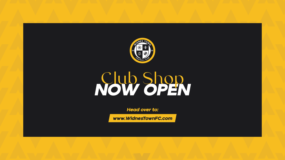 Club Shop NOW OPEN – Widnes Town FC