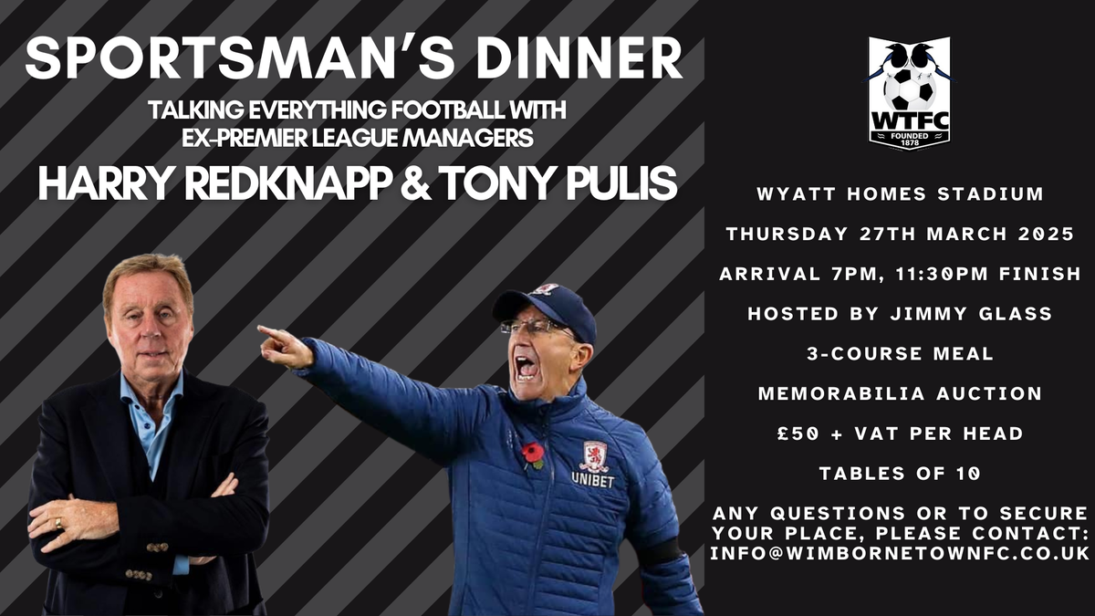 Sportsman’s Dinner – Wimborne Town