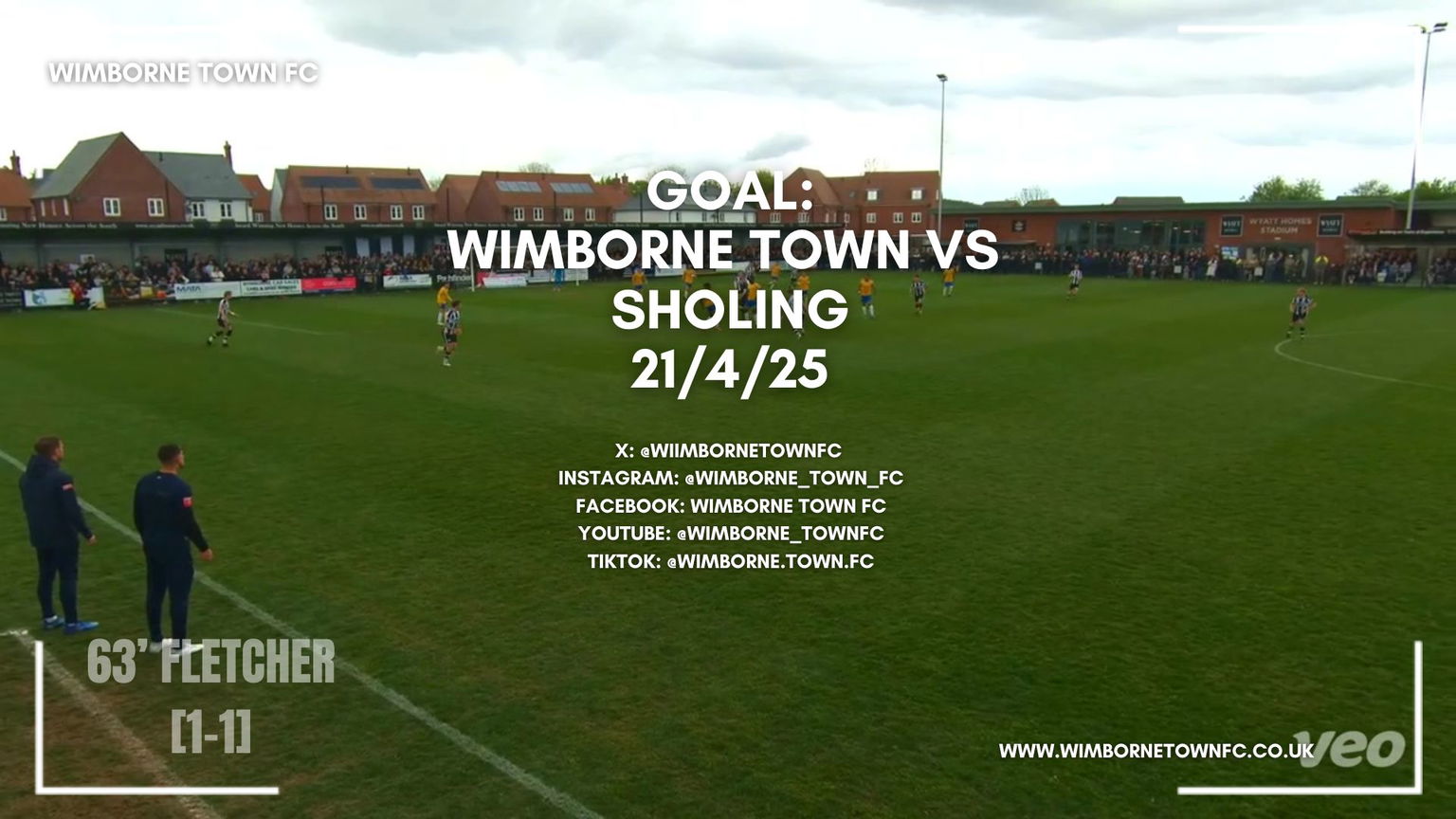 GOAL: Will Fletcher’s equaliser against Sholing – Wimborne Town