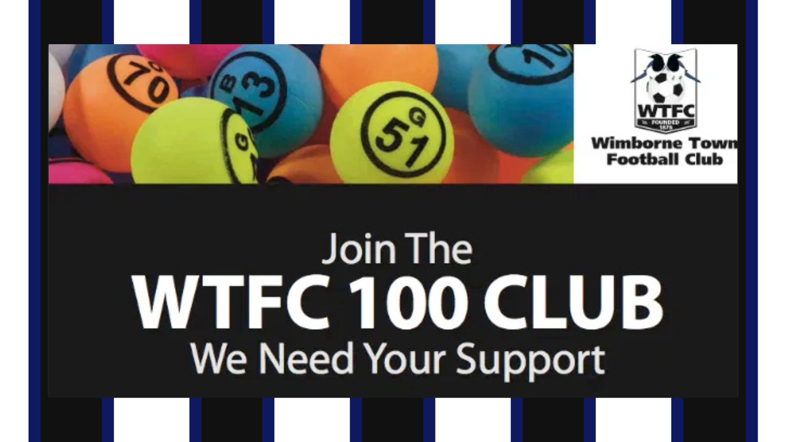 July and August 2025 – 100 Club draw results – Wimborne Town