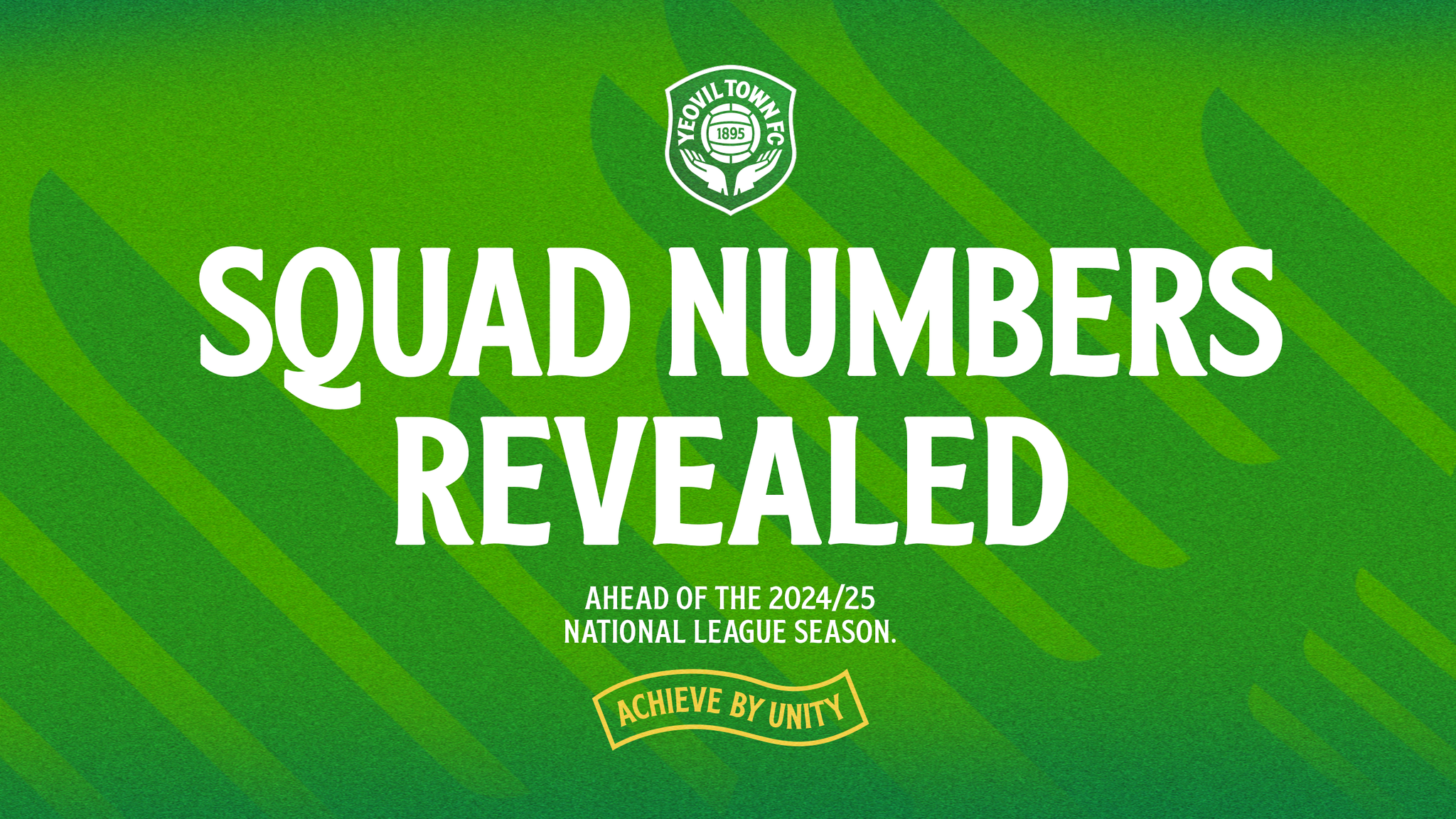 CLUB NEWS | Squad Numbers Revealed – Yeovil Town